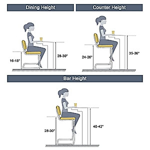 ONEVOG Modern Counter Height Stools with Velvet Backrest, 24Inch Solid Metal Legs Bar Stool Set of 2, Barstools for Kitchen Dining Party, Sturdy Bar Chairs (Green)