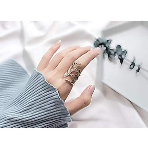 Helen de Lete Innovative The Tree Of Life Sterling Silver Open Ring