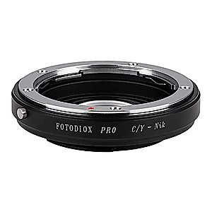 Fotodiox Lens Mount Adapter - Contax/Yashica (C/Y CY) SLR Lens to Nikon Nikkor F Mount Digital Cameras