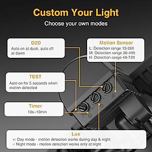 Onforu LED Security Lights Motion Outdoor, Flood Lights Outdoor Motion Sensor Light, Motion Detector Lights for Outside, 50W, 5000LM, 6500K, IP65 Waterproof, 3 Adjustable Heads