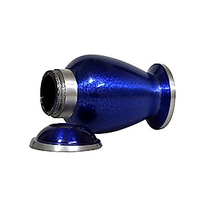 THE ASCENT MEMORIAL Small Cremation Urn for Human Ashes Adult | Marble Blue Mini Keepsake Urn with Velvet Carry Bag A Paper Funnel and A Premium Gift Box | Aesthetic Mini Urn