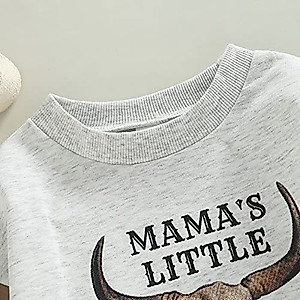 Karuedoo Newborn Baby Girl Boy Cow Print Sweatshirt Romper Crewneck Oversized Onesie Long Sleeve Outfit Cute Fall Clothes (A Coffee Gray, 0-3 Months)