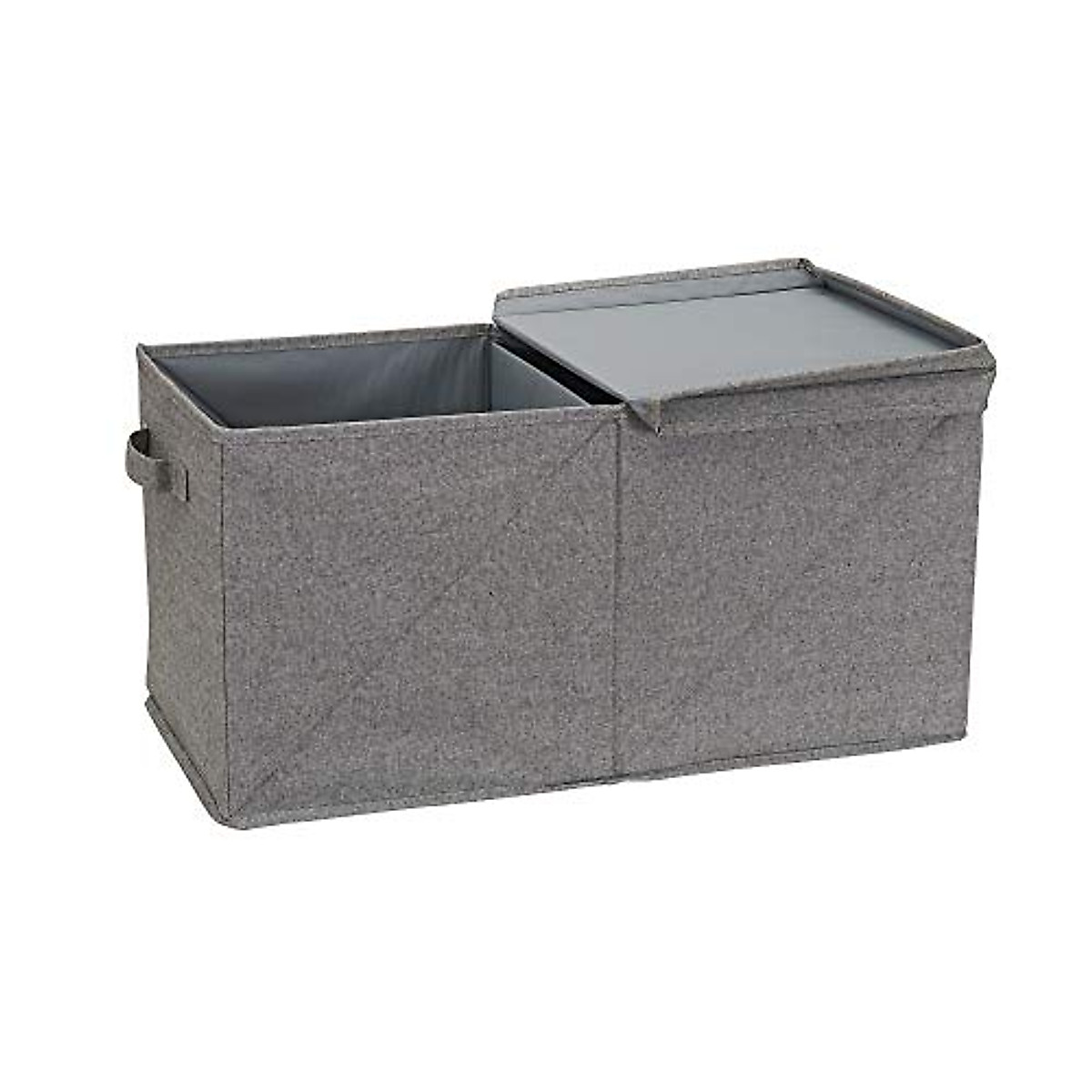 Household Essentials Jumbo Fabric Double Twist Box Storage Bin, X-Large, Grey