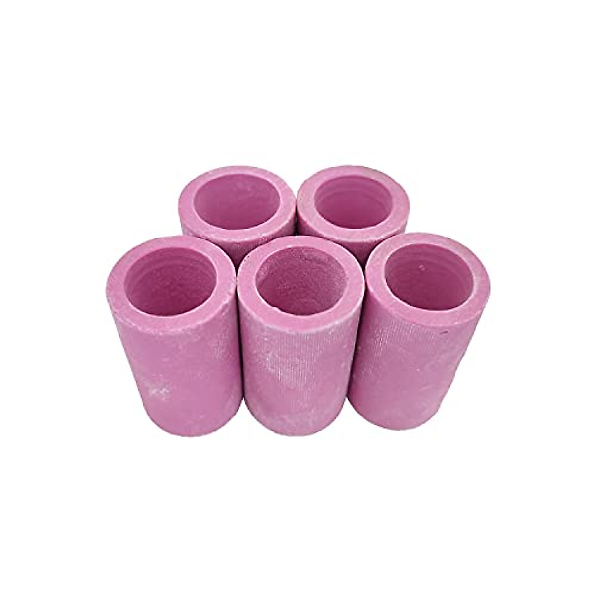 Sandblaster Gun Nozzles 5Pcs Tip Sand Blaster Replacement Cylinder Ceramic Abrasive Nozzles for Blasting (Pink)(6mm)
