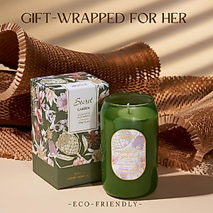 M&SENSE Strong Soy Scented Candle - Eucalyptus & Spearmint Scent, 10.6 oz, 60-Hour Burn, Refreshing Home Decor Gift for Women