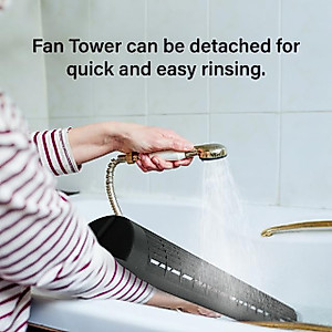 Aspen 40" Washable Tower Fan with Oscillating Tower Fan - Easy Wash Design, 3 Color Nightlight, 4 Speeds, 4 Timers, Magnetic RF Remote - Cooling Fans for Bedroom, Home Office, and Living Room