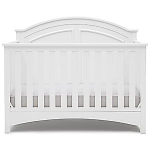 Delta Children Perry 6-in-1 Convertible Crib - Greenguard Gold Certified, Bianca White