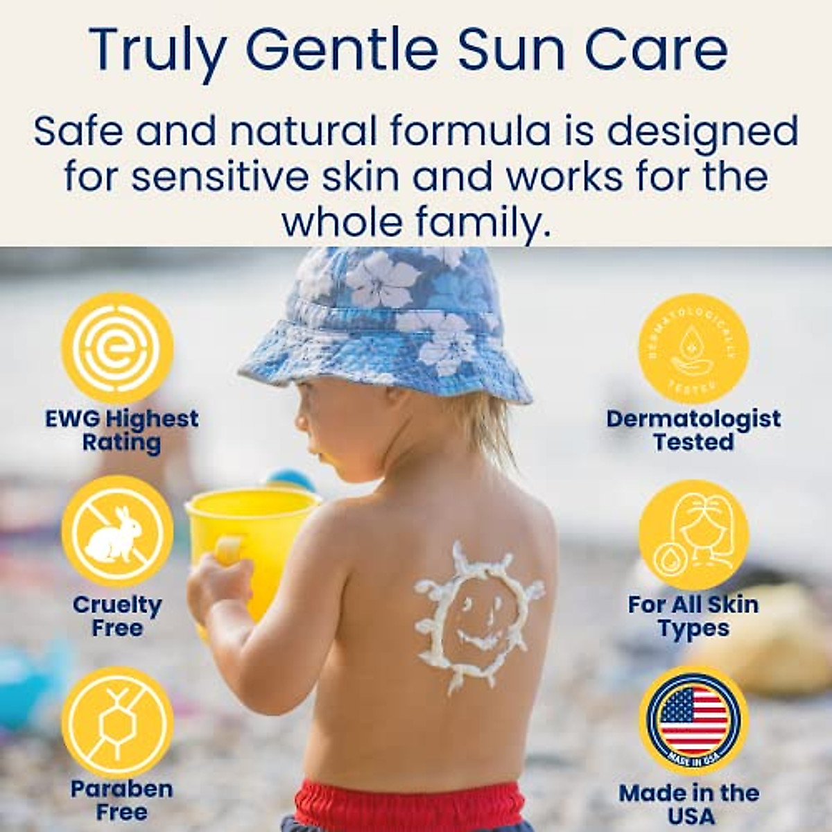 TruKid Eczema SPF 30+ Sunscreen - UVA/UVB Protection for Sensitive and Irritated Skin, Unscented, NEA-Approved for Eczema, Reef Safe, Planet-Friendly, Non-Nano, 3.4 oz