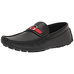 Guess Men's AUROLO Driving Style Loafer, Black 001, 12