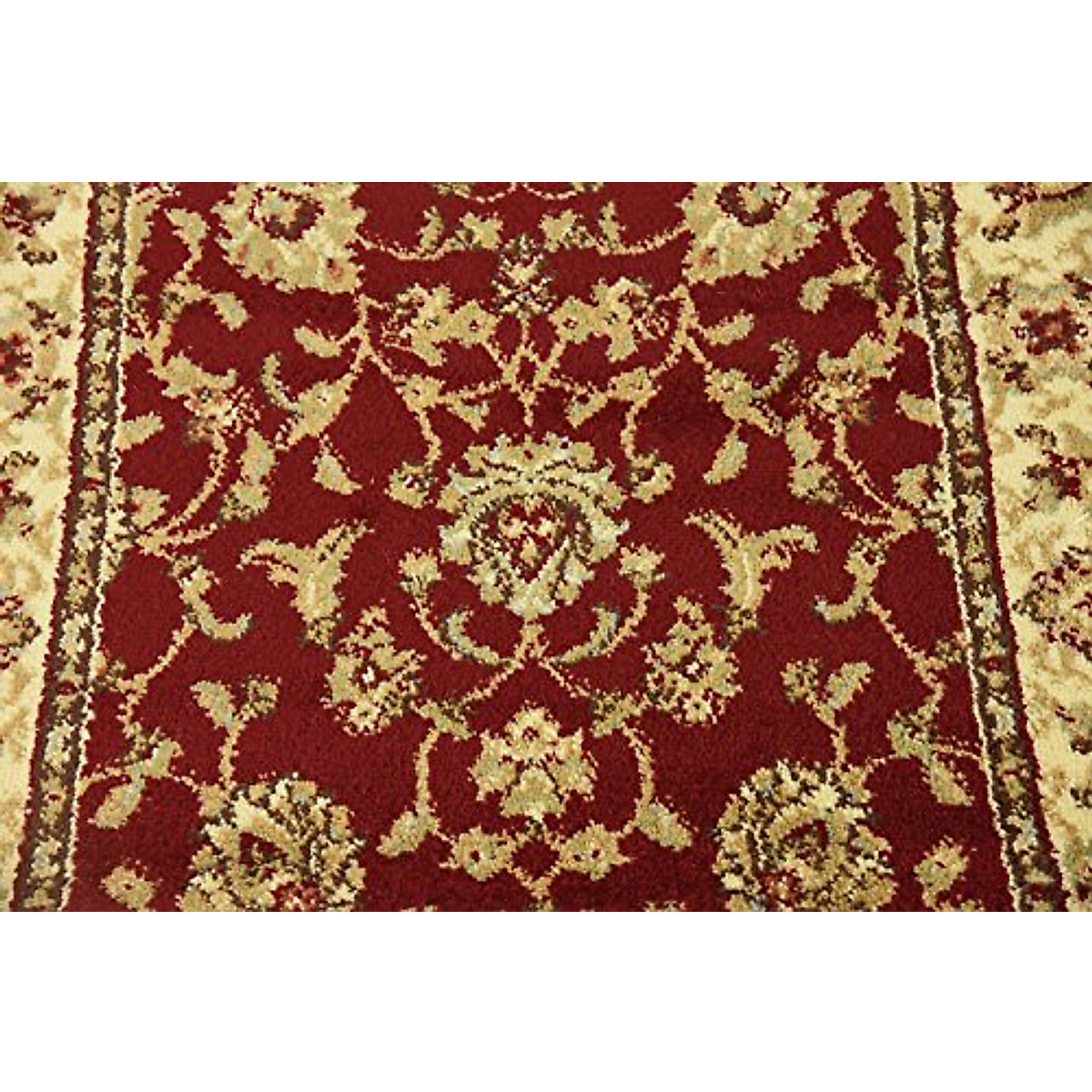 Unique Loom Voyage Collection Traditional Oriental Classic Intricate Design Area Rug (2' 7 x 10' 0 Runner, Red/Gold)