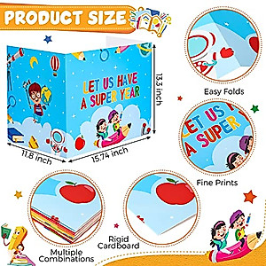 Zhehao 12 Pack Privacy Boards for Student Classroom Desk Dividers Privacy Folders for Student Desks Partition Panel for Teacher Student School Office Home Supplies, 6 Styles