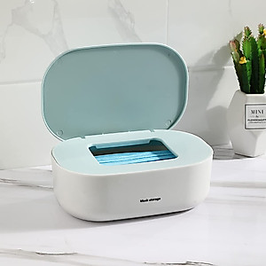 INSHA Mask Dispenser Masks Storage Box Hygiene Station with Cover,Mask Organizeror Gloves, Baby Diaper, Wet Wipes, Panty Liners,for Office and Home Car