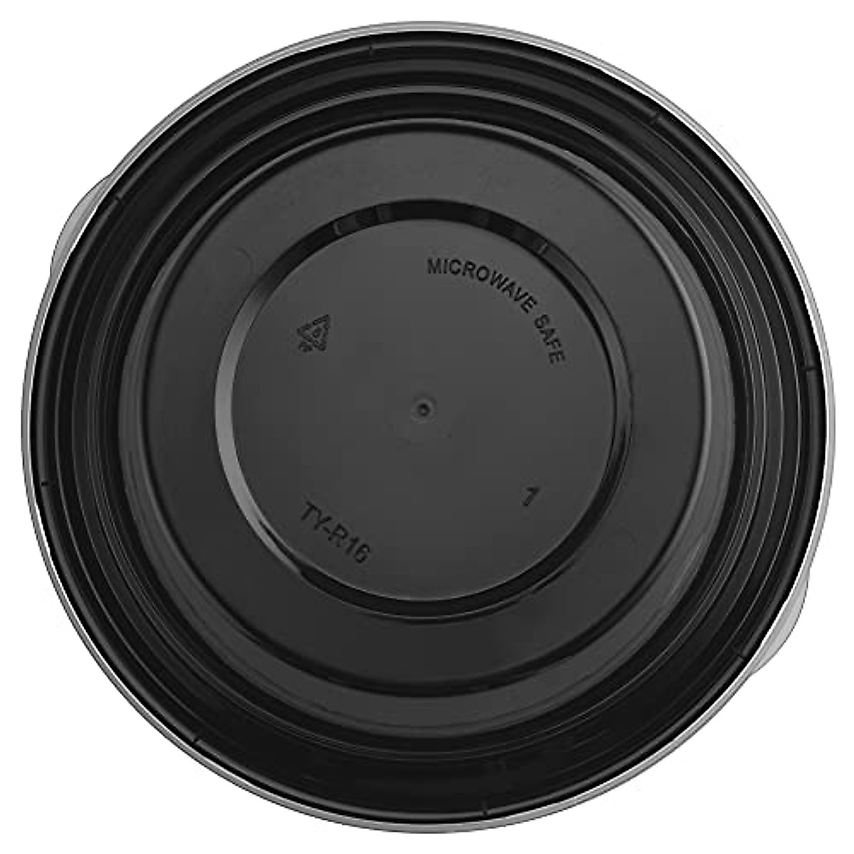 TIYA Takeout Food Containers - 16 oz Bulk 150 Pack with Lids - Plastic Food Storage To-Go Round Bowls - Reusable Microwavable Dishwasher Safe - Leak Proof and Great for Meal Prep