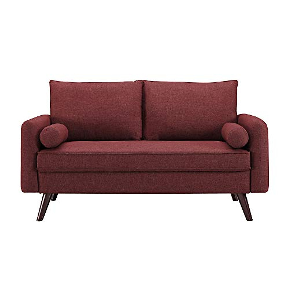 LifeStyle Solutions Calgary Loveseat, 58.7" W x 32.3" D x 32.3" H, Burgundy