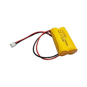 GLESOURCE 2.4V AA Exit Sign Battery Replacement for Exitronix 10010036 Lithonia 10010034 Interstate NIC1394 BEL-179 Exit Sign Emergency Light (2 Pack)