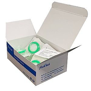 10 Pack Sterile Syringe Filter PES Hydrophilic Filtration 0.22um Pore Size, 33mm Diameter Membrane Sterile PES Membrane Individually Packed by Finetech Made in Taiwan