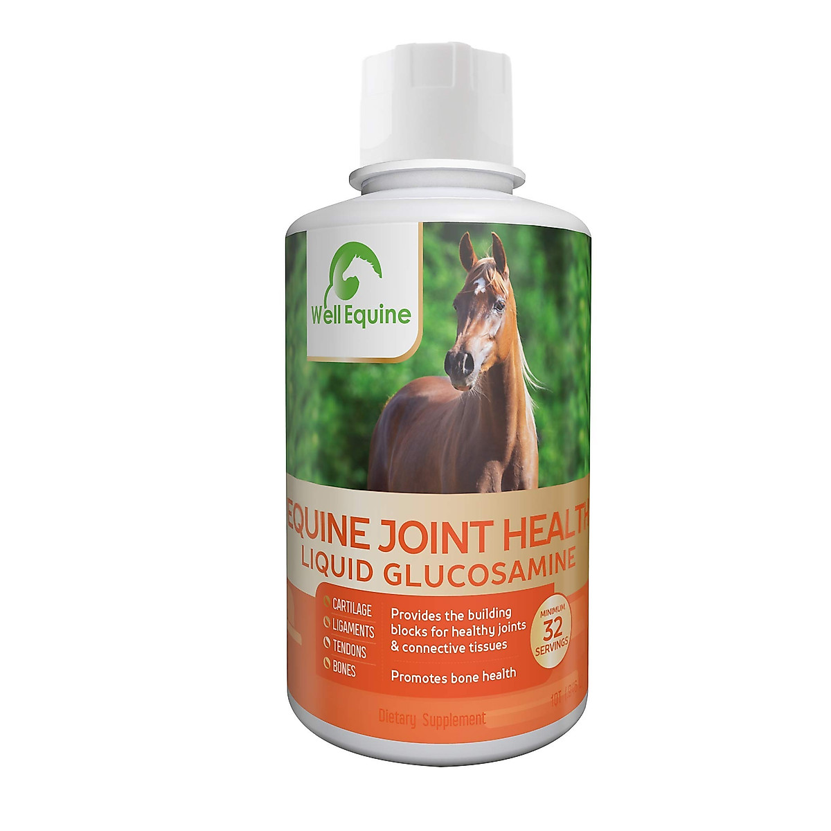 Equine Joint Health Supplement | Liquid Horse Glucosamine with MSM, Chondroitin and Hyaluronic Acid | Highly Effective Liquid Horse Joint Supplement | 1qt