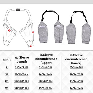 Dog Recovery Suit Front Legs, Dog Recovery Sleeve After Surgery with Elastic Band, Protective Elbow Protector for Medium Large Dogs, Dog Cone Alternative to Stop Licking Leg Wounds,Grey,XL