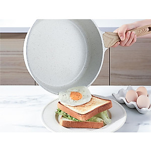 SENSARTE Frying Pan Bakelite Handle Accessories Repalcement Compatible for Sensarte White Ceramic Collection Pots and Pans