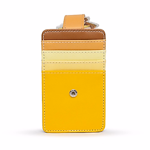 Disney Wallet, Character Wallet ID Card Holder, Beauty and The Beast Belle Pose Yellows, Vegan Leather