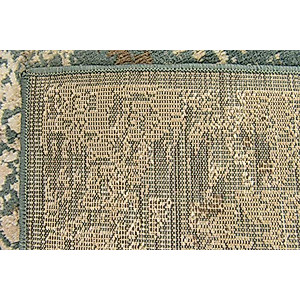 Unique Loom Tuareg Collection Vintage Distressed Traditional Area Rug, 2 ft x 6 ft, Green/Beige