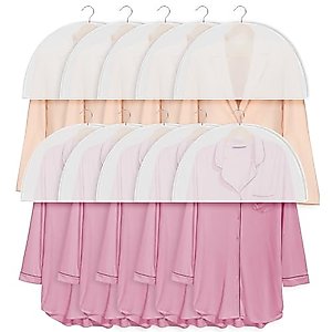 10 Pcs Shoulder Covers 23.2 X 11.6 X 1.9 Inches Breathable Clothes Dust Protectors Suit Shoulder Covers Garment Cover for Hanging T Shirt Jacket Wedding Dress Gown