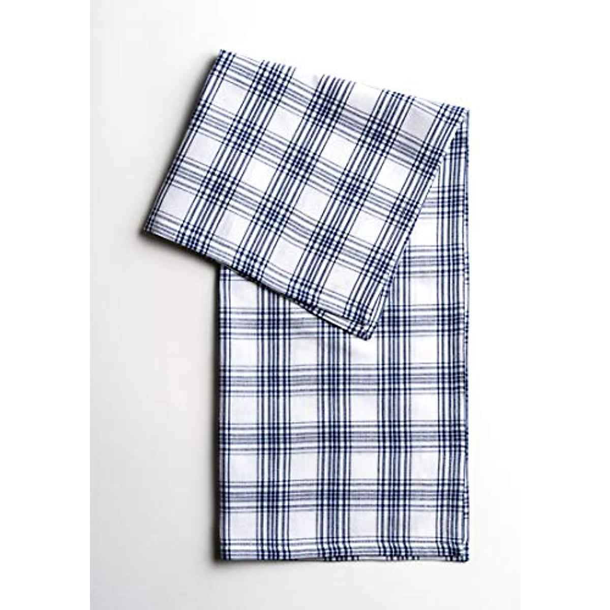 Calicot Dish Cloth 100% Cotton 20 Inch x 27.5 Inch Quick Qrying Kitchen Towel Easter for Hotel Quality, Dining, Kitchen, Parties & Tea (Blue Checks)