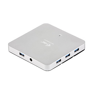 i-tec USB 3.0 10-Port Metal Charging Hub with Power Adapter 10x USB 3.0 Ports for Windows MacOS Linux Android