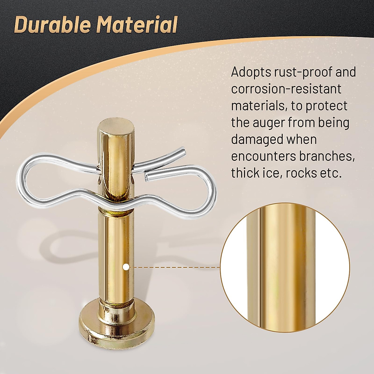 Replacement Shear Pin Kit 738-04124A for MTD Cad Snowblower - Shear Pins & Cotter Pins 714-04040 Compatible with Troy Bilt Craftsman 2-Stage 3-Stage Snow Blower, Snow Thrower, Lawn Tractor, 10 Set