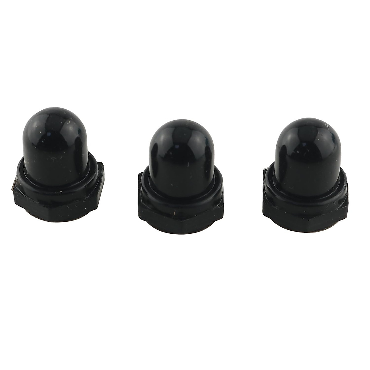 ZCZQC 8PCS Silicone Miniature Overcurrent 88 98 Series Dust Cap Circuit Breaker Waterproof Dirt Resistant Dust Cover Flat Cap ID M11 Black