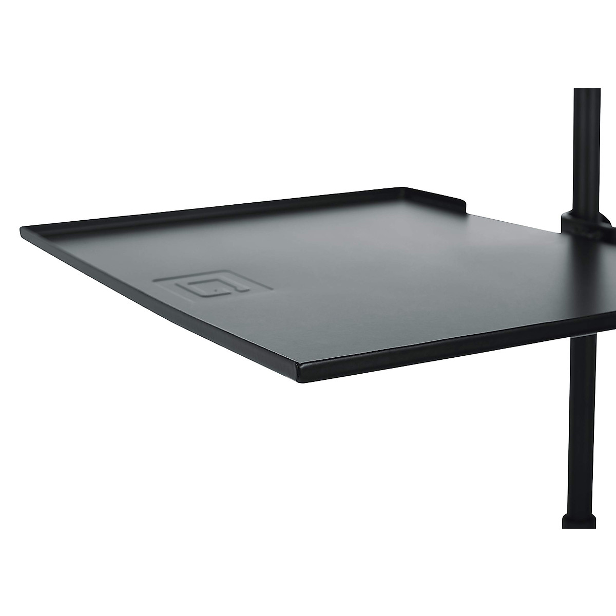 Gator FrameworksCases Microphone Stand Clamp-On Utility Shelf 15" x 11" Surface Area with 10 Pound Weight Capacity, Black, 11" x 15" (GFW-SHELF1115)