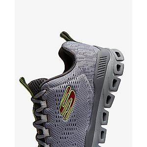 Skechers mens Skechers Men's Glide Step Fasten Up Lace-up Sneaker Oxford, Grey, 9.5 US