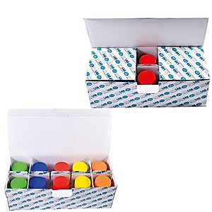 ISOLAB USA – Round Media Storage Bottle, 100ml, with COLOR CODED Screw GL 45 Cap, Borosilicate 3.3 Glass, Pack of 10