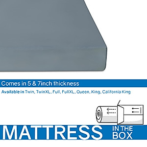 Nutan, 7-Inch Medium Firm Double Sided Tight top Foam Rolled Vinyl Mattress, Twin