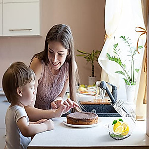 BallHull 100 Pcs Clear Thickening Plastic Hinged Take Out Containers Disposable Clamshell Food Cake Containers with Lids 5.8 x 5.8 x 3.2 inch for Dessert, Cakes, Cookies, Salads, Pasta, Sandwiches