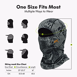 Extremus IceKap Ski Balaclava, Winter Balaclava Face Mask, Tactical Ski Mask,Cold Weather Balaclava Ski Mask for Men Women