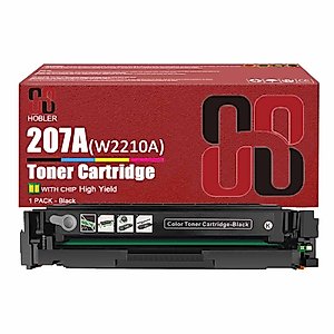 Replacement 207A Toner Cartridges Compatible for HP W2210A W2211A W2212A W2213A Toner Cartridge Work for Laserjet Pro M255DW M255NW M282NW M283FDN M283FDW Printers 1 Black Pack