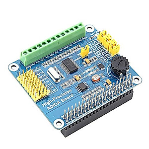 Davitu Motor Driver - High Accuracy AD/DA Expansion Board for Raspberry Pi A+/B+/2B/3B/3B+ Board