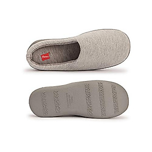 Hanes Womens Soft Waffle Knit Clog Slippers with Indoor/Outdoor Sole , Grey , Small