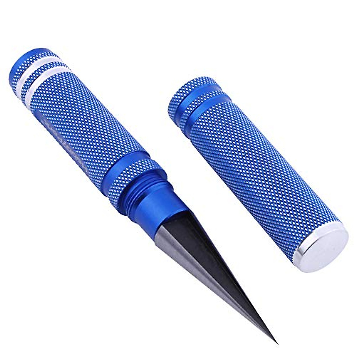 Hobbypark 0-14mm Hole Puncher Reamer w/Sleeve and Curved Scissors Set Universal Tool for RC Car Body Shell Lexan Plastic (with Blue Reamer)