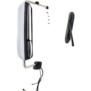 Kool Vue Driver & Passenger Side Power Heated Mirrors for International ProStar 2008-2017 With Signal Light Chrome Tractor Truck - Long Conventional