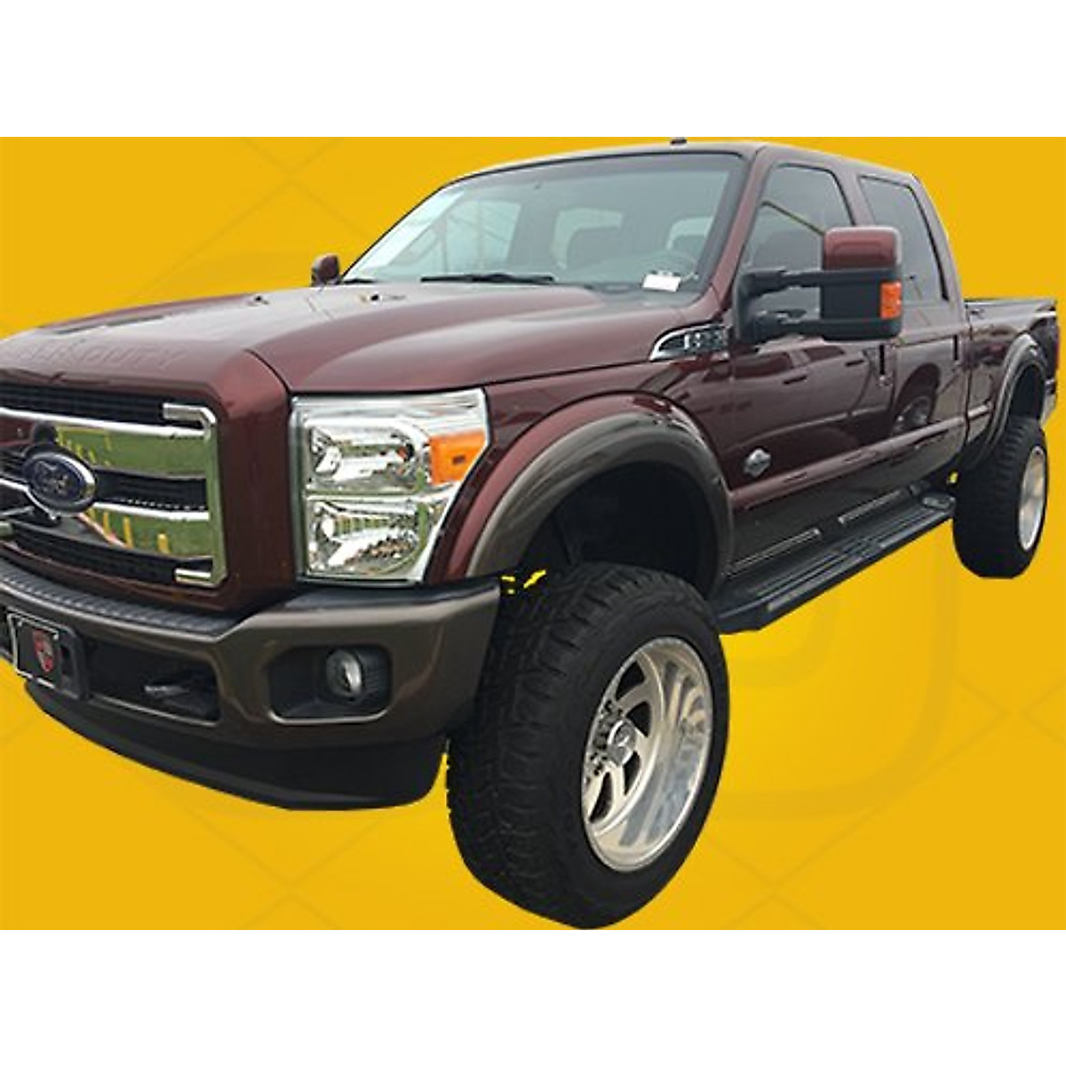 Monkey Autosports 2011-2016 Ford F250/F350 Factory/OE design Fender Flares | Set of 4 | Front Right, Front Left, Rear Right and Rear Left | Fits 2011-2016 FORD F-250 and F-350 (EXCLUDES Dually Models)