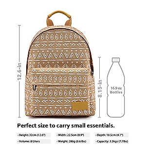 HotStyle SIMPLAY+ Mini Backpack Boho Patterns Cute Small Backpacking Purse, Yellow
