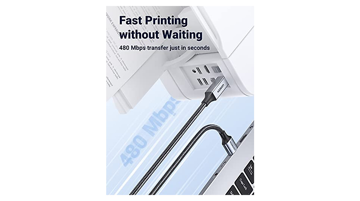 UGREEN USB A to B Printer Cable – Fast, Durable & Universal