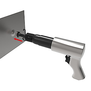 4 PCS Air Hammer Bits Set, ABuff 0.401 Shank Smoothing Pneumatic Chisel Air Hammer Accessories, Extended Length Hammer Tool with Spring.