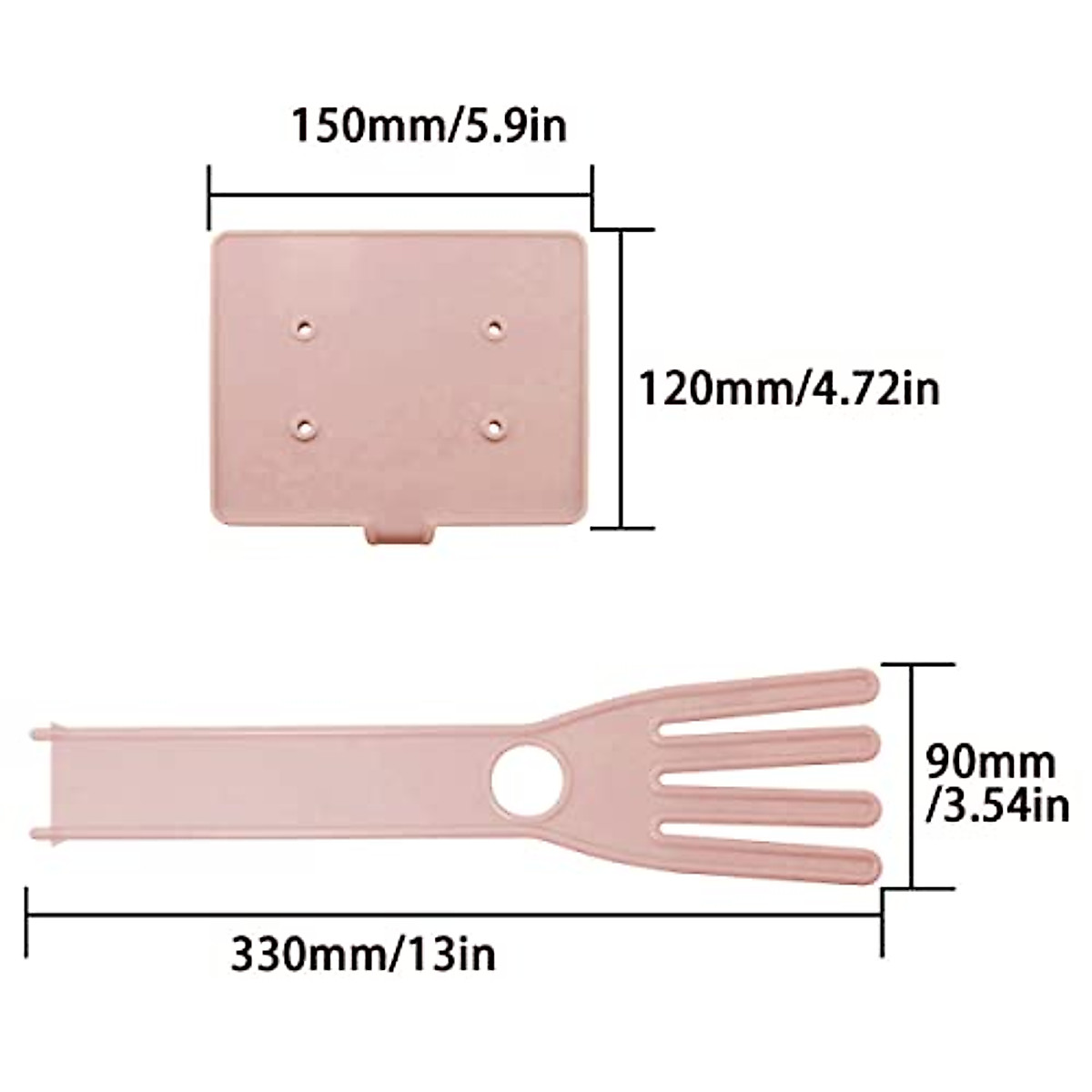 DGHAOP Pink Color Gloves Stand 15x12x34cm Kitchen Multifunctional Rubber Gloves Drain Rack Towel Storage Holder Drying Stand Creative Kitchen Tool