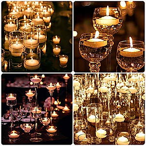 Set of 48 Unscented Floating Candles for Centerpieces, 2 Inch Small Floating Candles for Holiday, Weddings, Parties, Special Occasions and Christmas Home Decorations