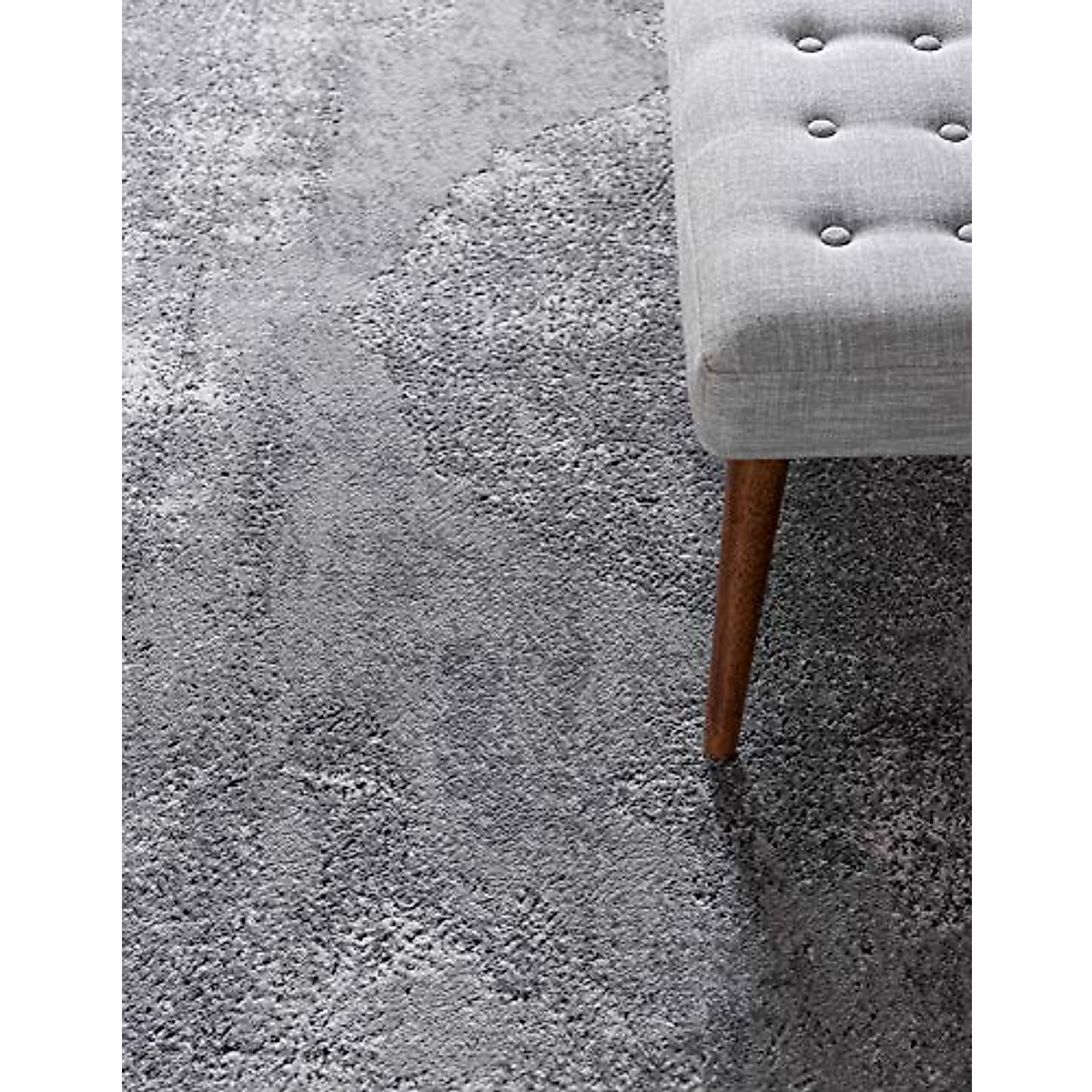 Unique Loom Portland Collection Bohemian Inspired Medallion Tone Design Area Rug, 10 ft x 14 ft, Light Gray/Gray