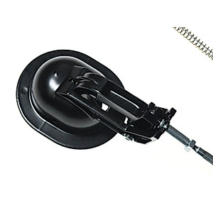 KUANYUOO Sturdy Universal All-Metal Sofa Chair Recliner Release Pull Handle Replacement Parts with Cable (Exposed Adjustable 4.5" to 4.9"), Fits Ashley, Lazy Boy and Most Manufacturer Brand