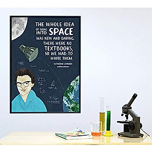 STEM Scientists and Mathematicians Inspirational Quote 8 Poster Set. Fine Art Paper, Laminated, or Framed. Multiple Sizes Available for Home, Office, or School.